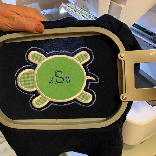 Turtle Applique Design. Turtle Embroidery Design. Embroidery Applique ...