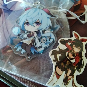 Bennett and Razor Keychains Genshin Impact Arcylic Charms - Etsy