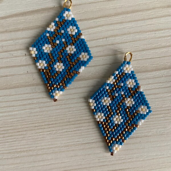 Sun Sea Ocean Seed Bead Fringe Earring Pattern, Miyuki Round Rocailles ...