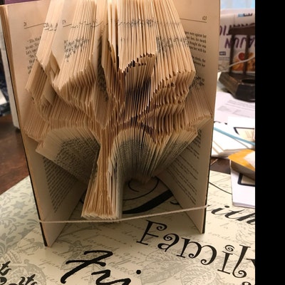 Book Folding Pattern FAMILY TREE 295 Folds Tutorial With Simple Pattern ...