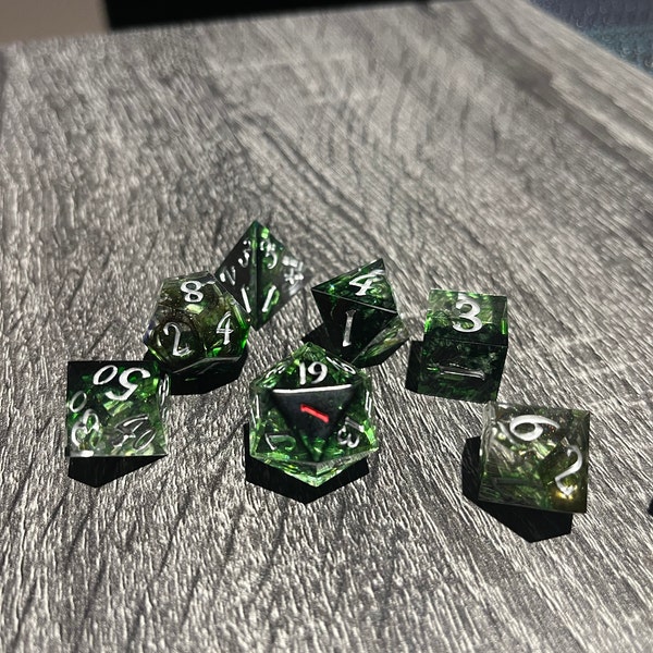 Phylactery of the Lich | Handmade Resin Polyhedral Dice Set for ...