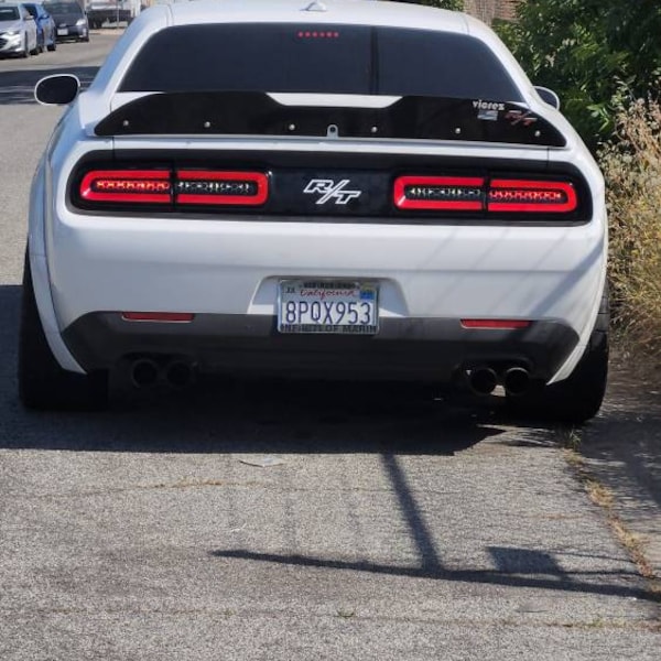 Custom Text Front Bumper Vinyl Decal Fits Dodge Challenger Sxt Rt Gt ...