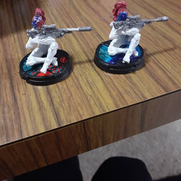 Female Sniper Sitting Pose | 28mm, 32mm Scales Also 50mm and 100mm ...