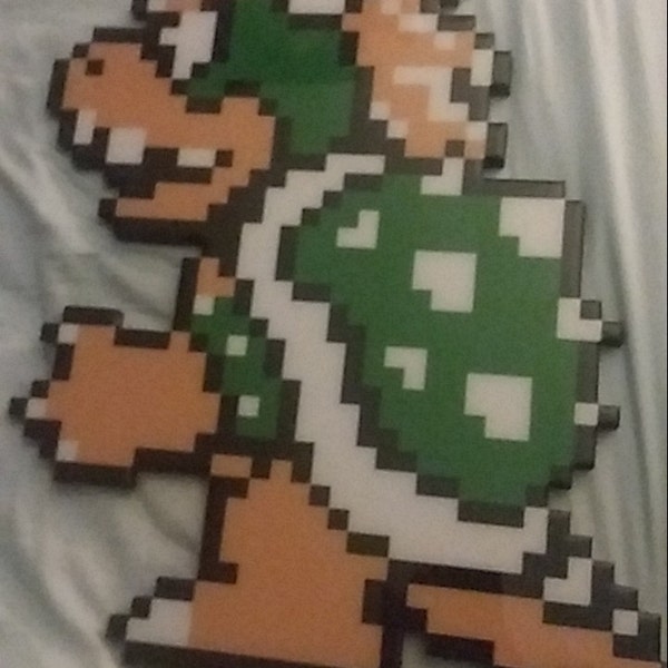 Solid Wood Pixel Game Art Dr. Mario Germs & Pills 6 Piece Set - the 3A ...