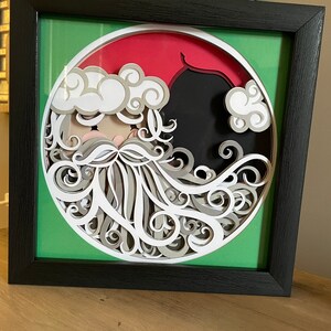 3D SANTA Svg Father Christmas Svg CHRISTMAS Svg - Etsy