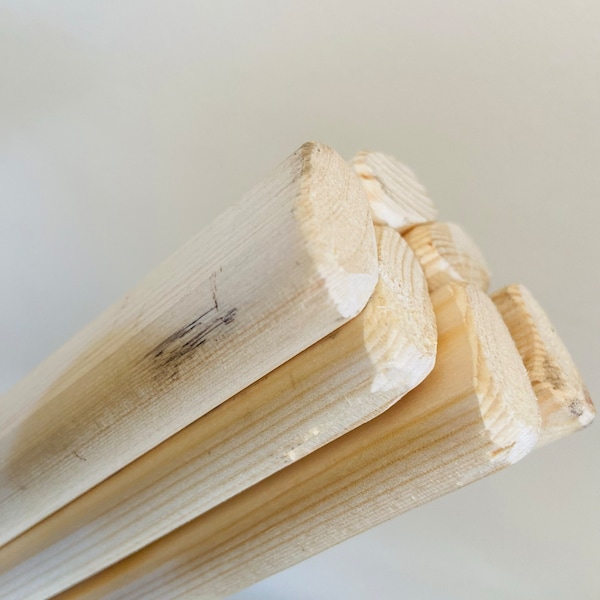 PACK OF 6 Laths Wooden Batons Rod Traditional Kitchen Pulley Victorian ...