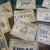 Set of 30 Primitive Spice Jar Labels, Primitive Pantry Labels, Country ...