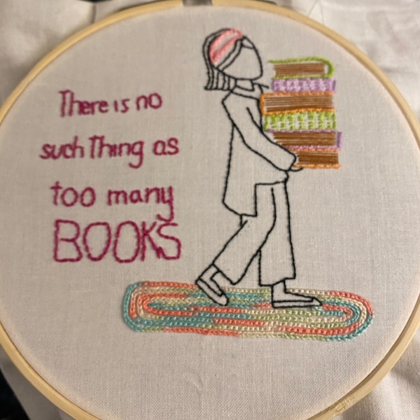 Book Lover Embroidery Patterns | BOOKSMART Designs (digital Download ...