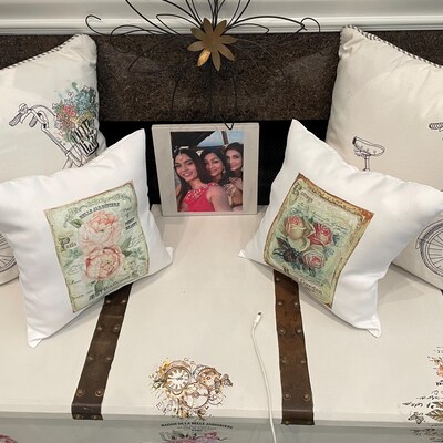 CHARMING COTTAGE ROSE Garden Large Image Instant Download French Shabby ...