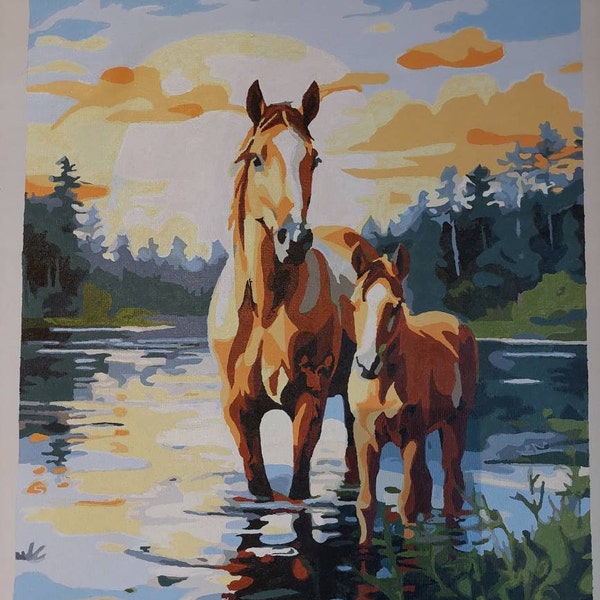 Sea Paint by Number Kit, Landscape Painting Kit, Adult Color by Number ...