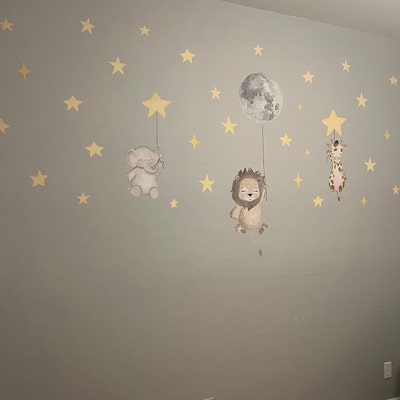 Fabric Wall Decal Nursery Decor Large Cloud Stickers Toodles Decal ...