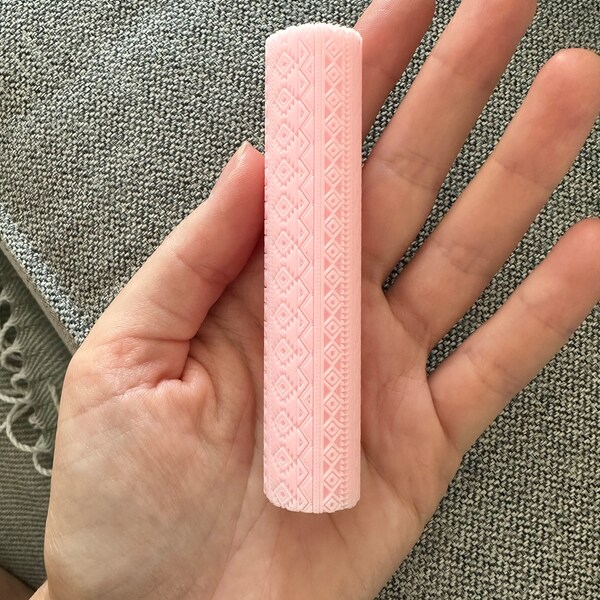 Polymer Clay Texture Roller FLOWERBED DEBOSS Floral Pattern Polymer ...