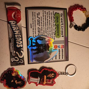 Creepypasta Strangled Red Acrylic Charms W/ Lanyard - Etsy