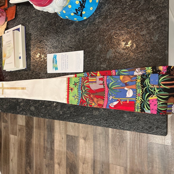 Rainbow Clergy Stole, Priest Stole, Clergy Stole, All Season Stole ...