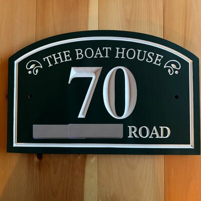 12 X 8 Mailbox House Number Sign, Mailbox Number, Realtor Closing Gift ...