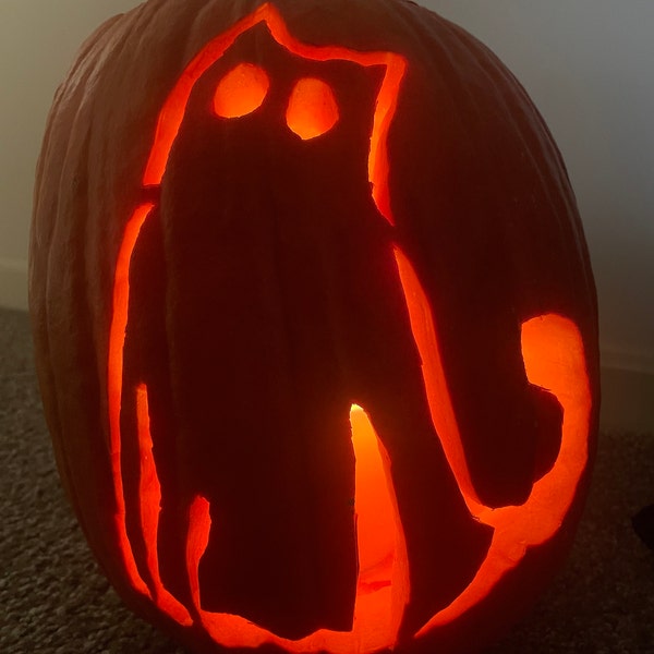 6 Cottagecore Designs for Pumpkin Carving Stencil, Halloween Pumpkin ...