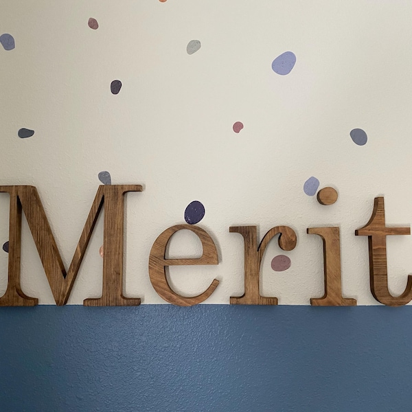 Nursery Letters, Baby Name, Individual Wood Letters, Wooden Letters for ...