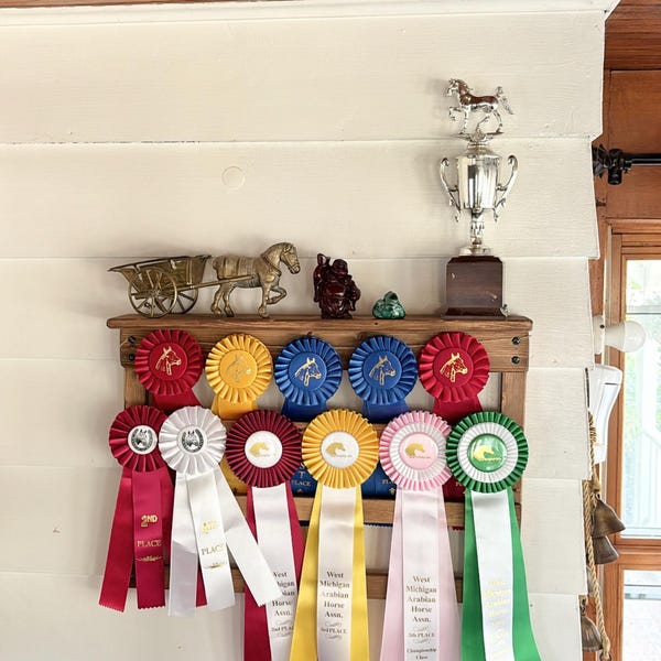 Wooden Award Display Racks: 24" for Dog Agility, Dog Sports, Equestrian ...