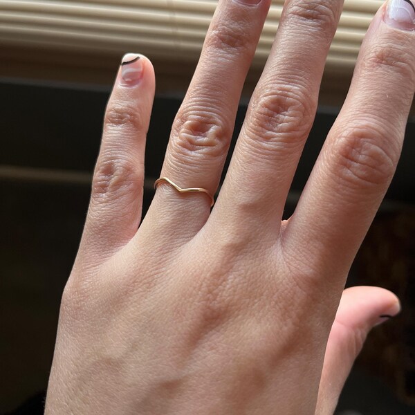 SALE 14k 10k Solid Gold Ladies Thumb Ring Gold Band Rings Gold Stacking ...