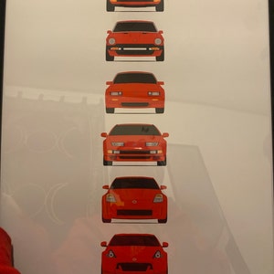 Chevy Camaro Generations 1967-present Inspired Car Poster - Etsy