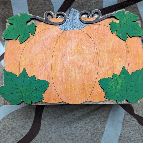 Pumpkin Autumn / Fall Boxes Bundle Big + Mini for Holding Wine, Decor, Snacks, Gifts, Flowers ...