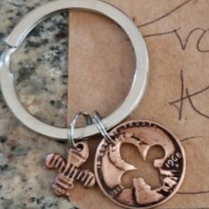 St. Patricks Day Gift Lucky Penny Four Leaf Clover Key Chain - Etsy