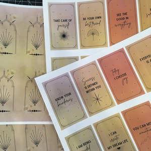 50 Mini Affirmations for Kids Card Deck in BOHO RAINBOW Lunch Box Notes ...