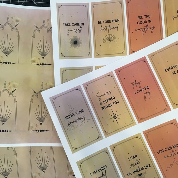 50 Mini Affirmations for Kids Card Deck in Butterflies Kid's Lunch Box ...