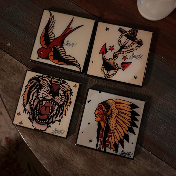 Horror Movie Tile Wall Decor Set of 4, Wall Art ~ Jason Voorhees ...