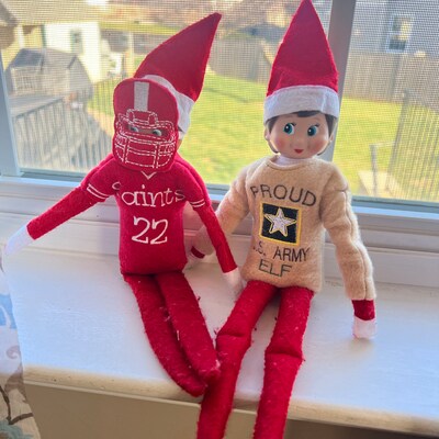 Elf Football Uniform, Customize Your Number, Team Name and Colors Elf ...