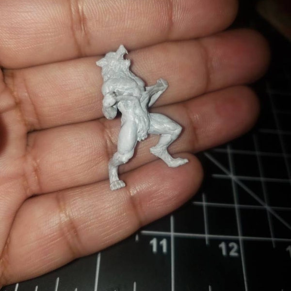 Werewolf Miniature Tabletop RPG Miniature Creature Armory Roleplaying ...