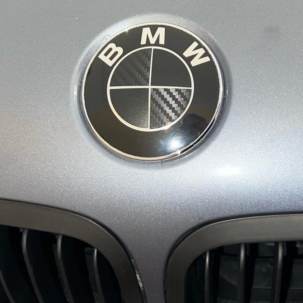 3 Series BMW Emblem Cover Vinyl Overlay Roundel Sticker Decal - Rims ...