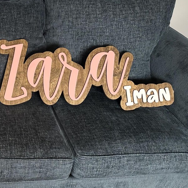 Stacked Names for Nursery, Wooden Letters, Name Sign, Nursery Letters ...