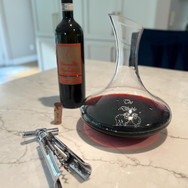 Personalized Barware Collection - Family Coat of Arms - Decanter and ...