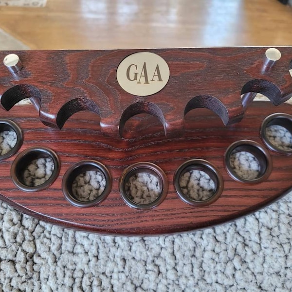 Personalised Pipe Stand for 7 Smoking Bowls - Tobacco Pipe Rack ...