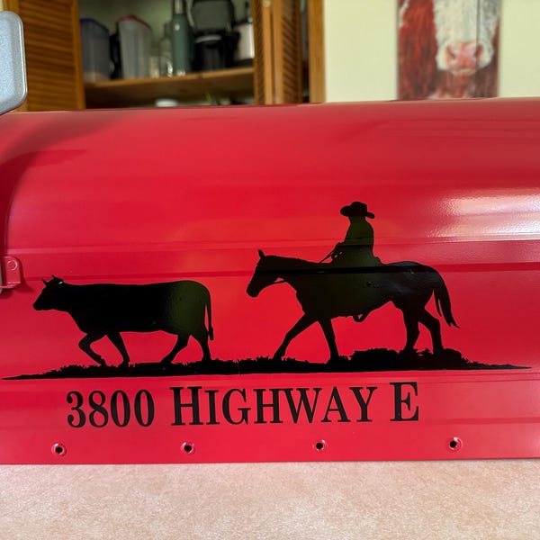 Mailbox Decals - Wolf Mailbox Decal - Husky Decal for Mailbox - Wolf ...