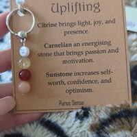PERSONALISED Crystal Keyring. Custom Crystal Keyring. Healing Crystals ...