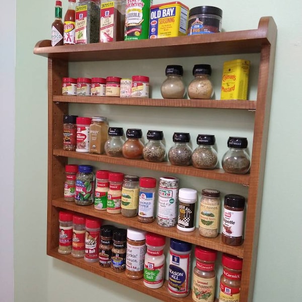 Customizable Spice Rack, Movable Shelves, Ornate Large Storage Top ...