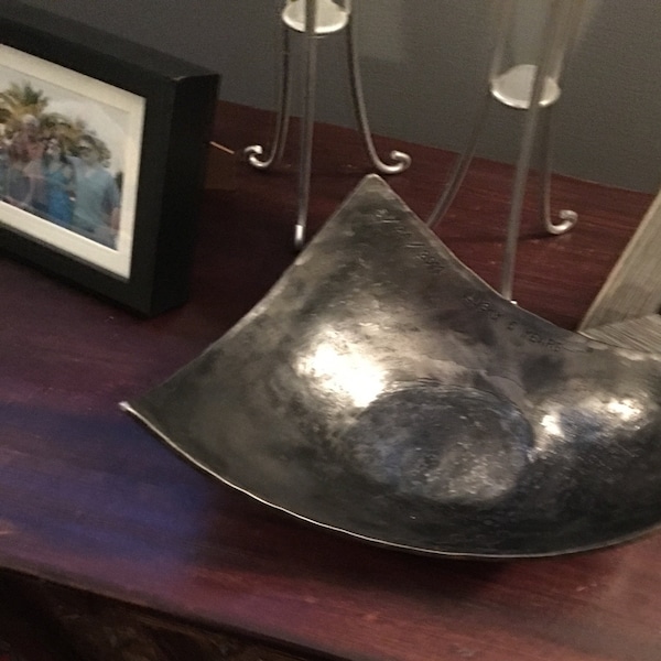 6th Anniversary Gift Hand Forged ANGULAR BOWL With or Without ...