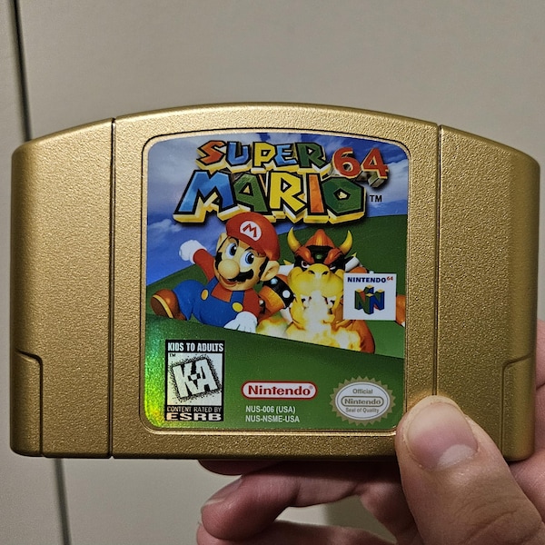 N64 Replacement Case Cartridge Shell- Zelda Gold (legend of Zelda ...