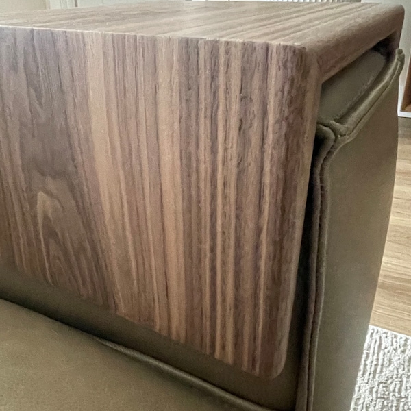 Ottoman Coffee Table on Wheels, Walnut Custom Ottoman Tray, Solid Wood ...