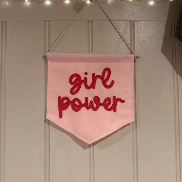 Girls Rule Mini Felt Nursery Wall Banner Girls Bedroom Decor - Etsy