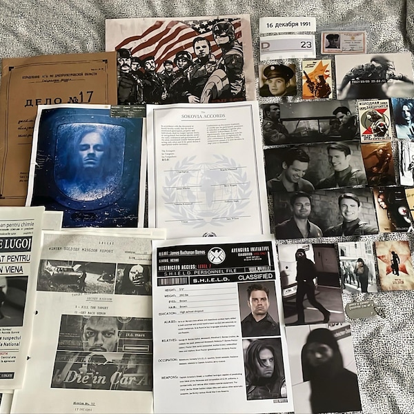 Winter Soldier File S.H.I.E.L.D. Top Secret Files Bucky Barnes Folder ...