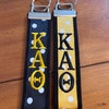 Kappa Delta Sorority Keychain/small/solid Ribbon/keyfob/monogram/choose ...