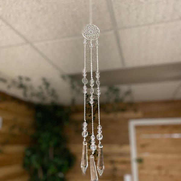 Elegant Genuine Crystal Glass Drop Suncatcher – Crystal Light Catcher ...