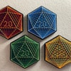 String Art D20 Geometric Icosahedron Dice for Dungeons and Dragons ...