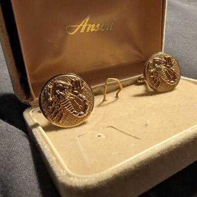 Vintage Tie Tack Tac Lapel Pin Letter H Initial Personalized Two Tone ...