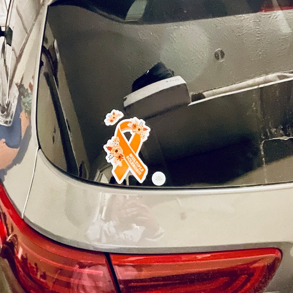 Multiple Sclerosis Sticker, MS Awareness Sticker, Orange Awareness ...