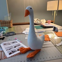 Goose Sewing Pattern, Goose Soft Toy Pattern, Stuffed Animal, Plush ...
