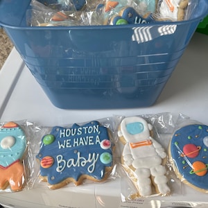 Space Baby Shower Cookie Dozen - Etsy